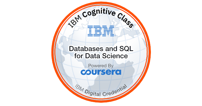 Databases and SQL for Data Science - Credly