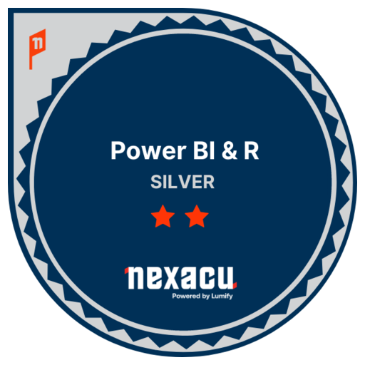Power BI & R - Silver - Credly