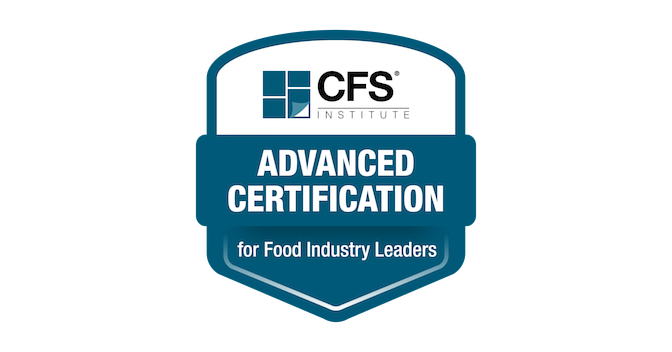 CFS Advanced Certification for Food Industry Leaders - Credly