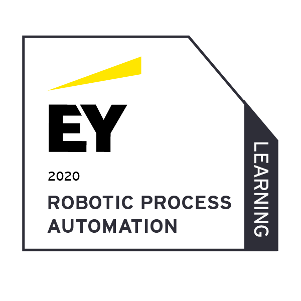 EY Robotic process automation - Learning (2020) - Credly
