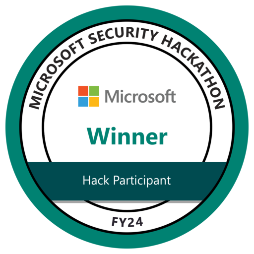 Microsoft Security Hackathon — Winner - Credly