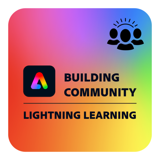 Adobe Lightning Learning | Building Community with Adobe Express - Credly