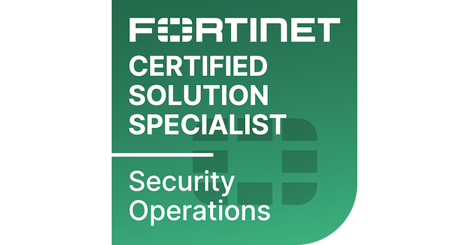 Fortinet Certified Solution Specialist Security Operations - Credly