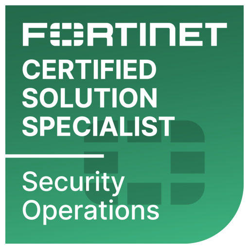Fortinet Certified Solution Specialist Security Operations - Credly