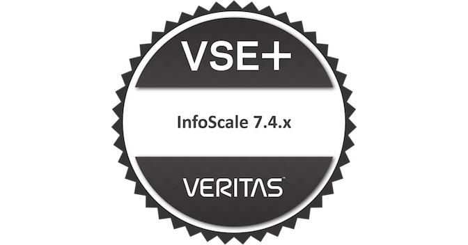 VSE+ Veritas InfoScale 7.4.x - Credly