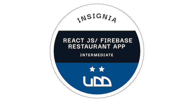React js/ Firebase Restaurant App - Sobresaliente - Credly