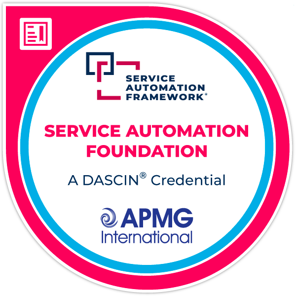 Service Automation Framework (SAF) Foundation - Credly