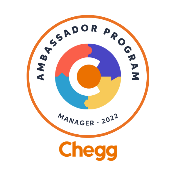 Chegg Ambassador Program (Manager) - Credly