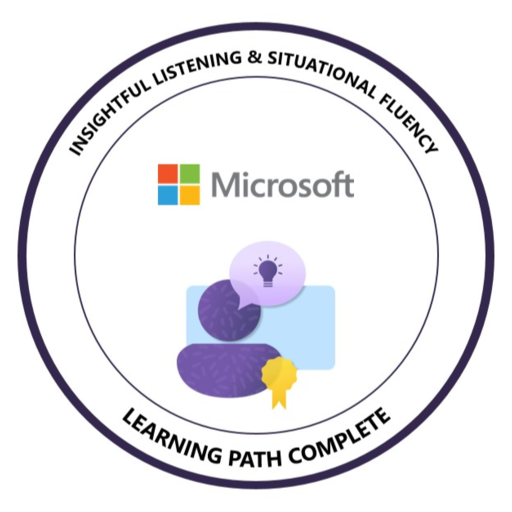 Insightful Listening and Situational Fluency Badge - Credly