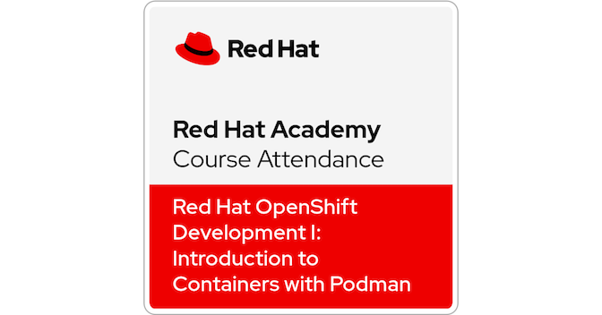 Red Hat OpenShift Development I: Introduction to Containers with Podman ...