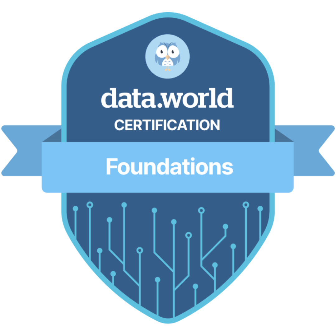 Data World Foundations Credly