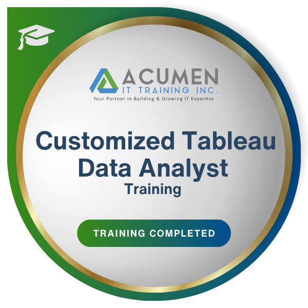 Customized Tableau Data Analyst Training - Credly