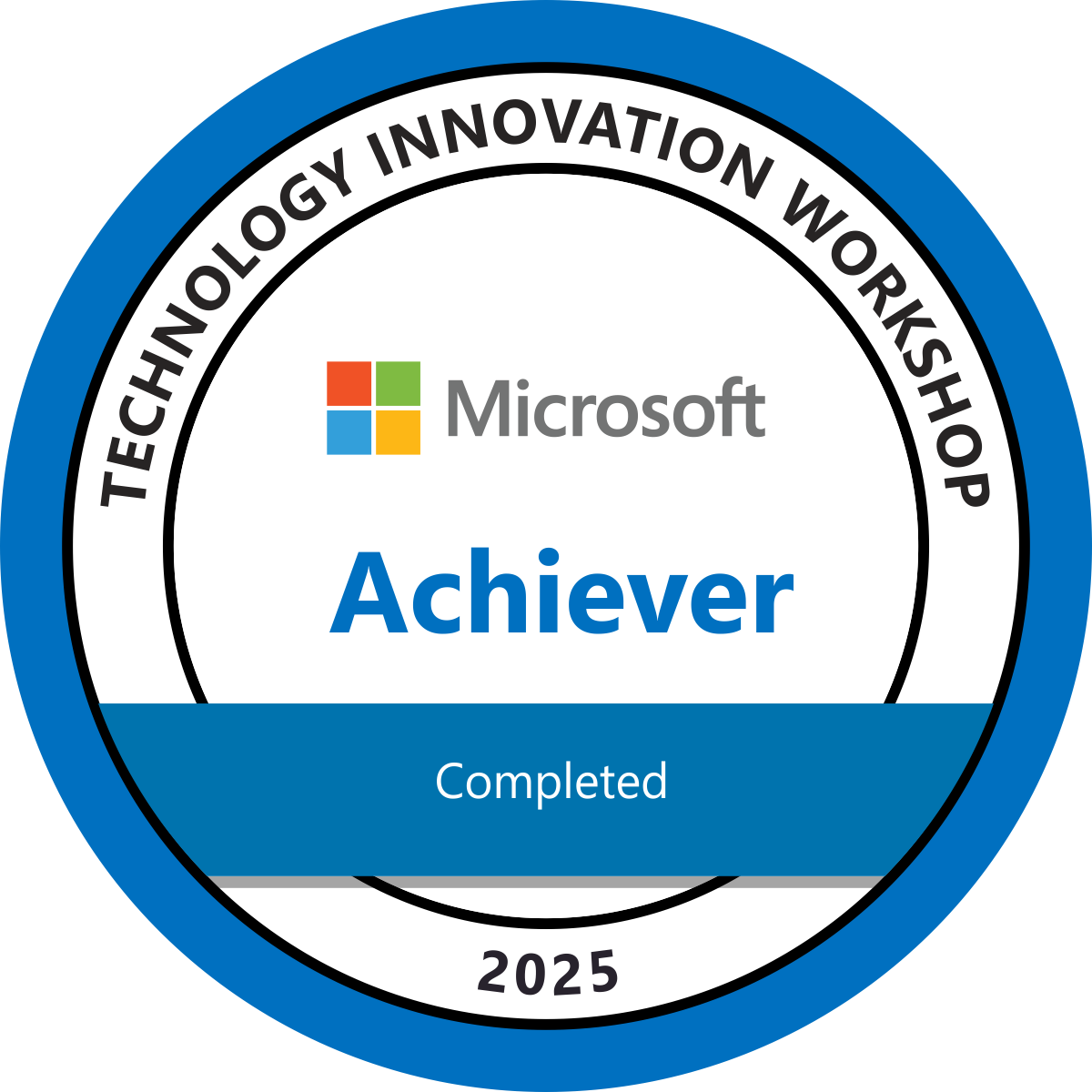 Technology Innovation Workshop — Participant - Credly