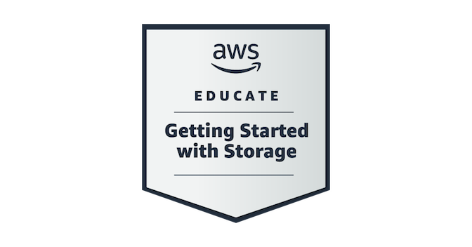 AWS Educate Getting Started with Storage - Credly