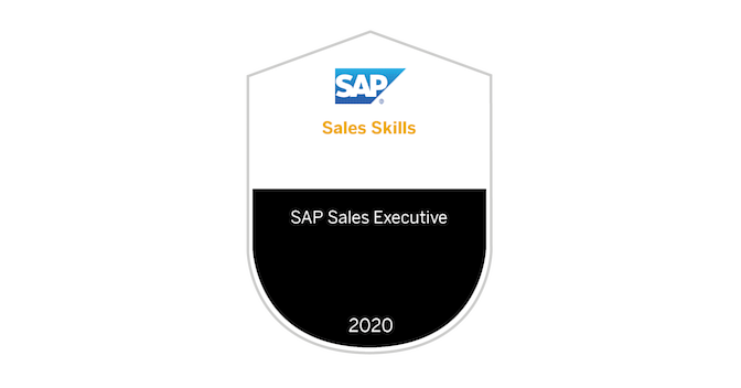 SAP Sales Skills 2020 - SAP Sales Executive - Credly