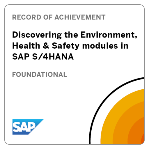Discovering the Environment - Health & Safety modules in SAP S/4HANA ...