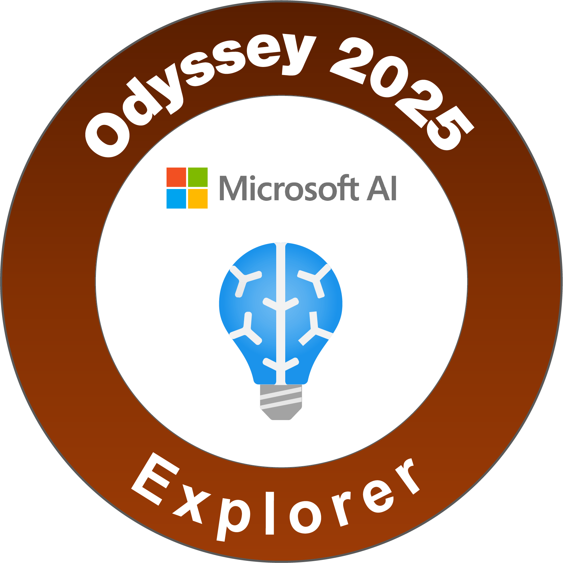 Odyssey 2025 : Microsoft AI Explorer Badge - Credly