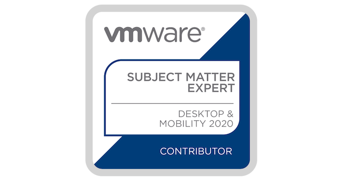Certification Subject Matter Expert – Desktop and Mobility 2020 - Credly