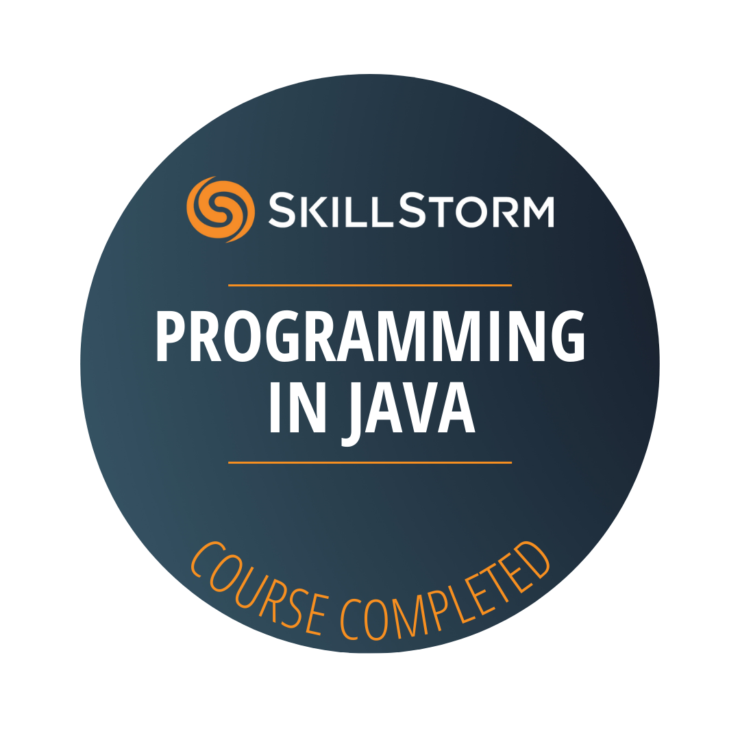 Programming In Java Credly