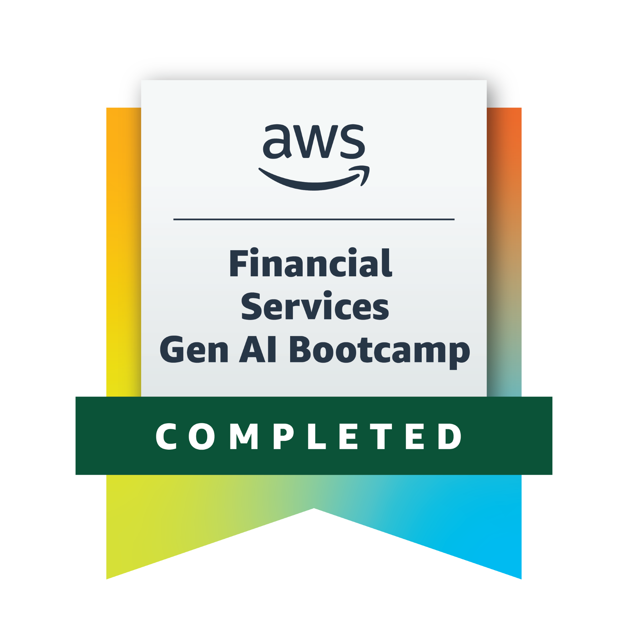 Financial Services Generative AI Bootcamp - Credly