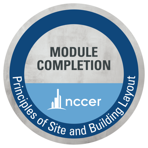 NCCER Principles of Site and Building Layout (27114) - Credly