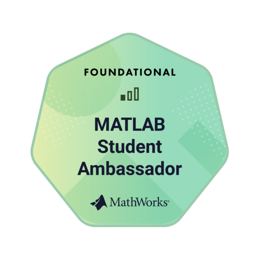 MATLAB Student Ambassador - Credly