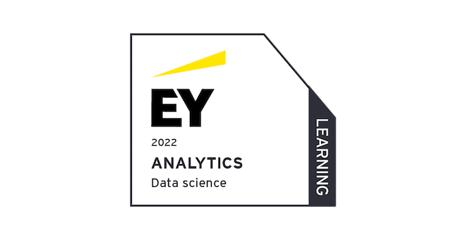 EY Analytics - Data Science - Learning (2022) - Credly