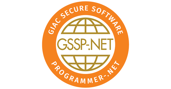 GIAC Secure Software Programmer- .NET (GSSP-.NET) - Retired - Credly