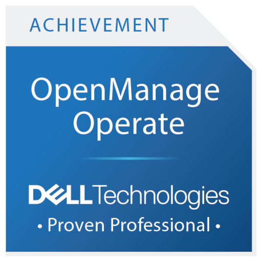 Dell OpenManage Operate Achievement - Credly