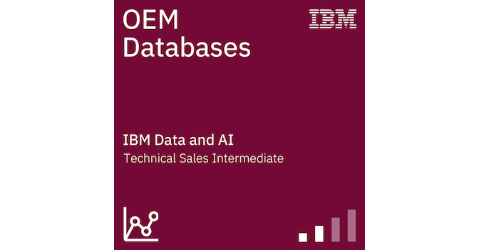 OEM Databases Technical Sales Intermediate - Credly