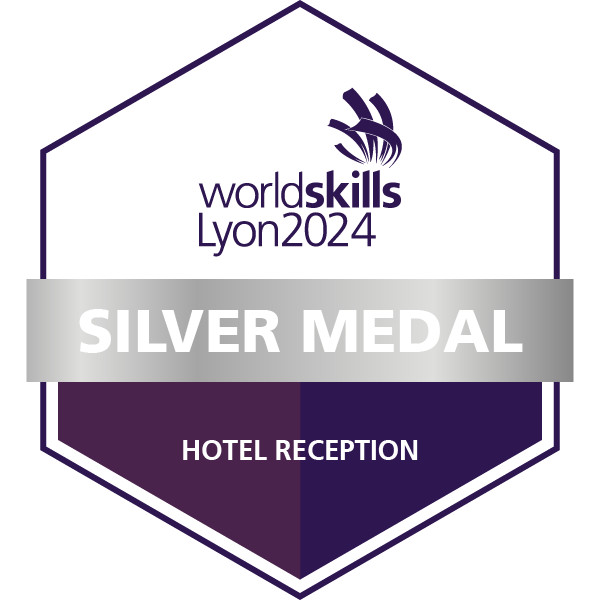 WorldSkills Lyon 2024 - Silver Medallist - Hotel Reception - Credly