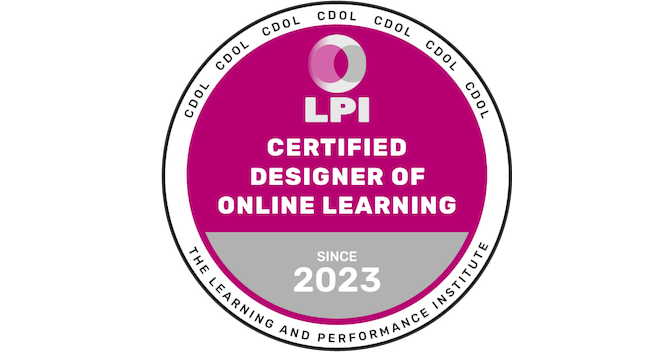 Certified Designer of Online Learning 2023 - Credly