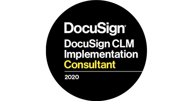 DocuSign CLM Implementation Consultant 2020 - Credly