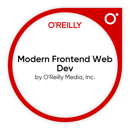 Modern Frontend Web Dev - Credly