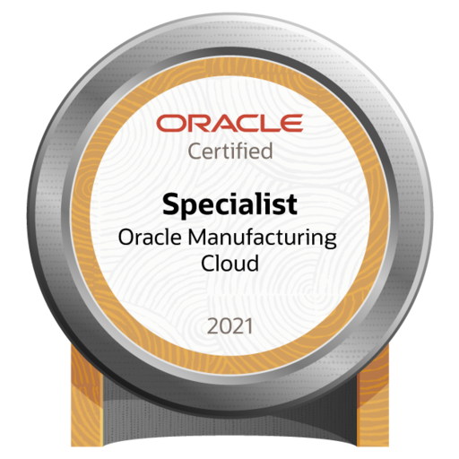 Oracle Manufacturing Cloud 2021 Certified Implementation Specialist ...