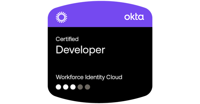 Okta Certified Developer - Credly