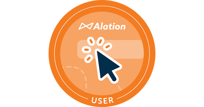 Alation User Brilliance Badge - Credly