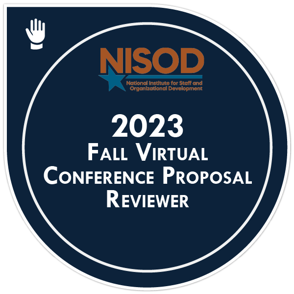 2023 Fall Virtual Conference Proposal Reviewer - Credly