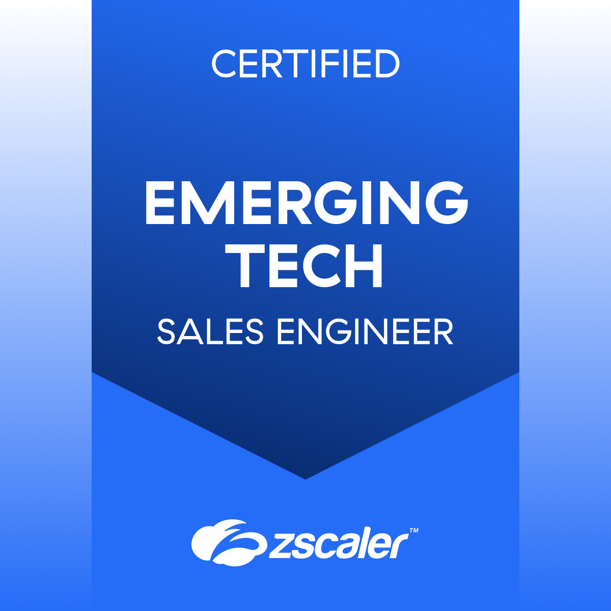 Zscaler Emerging Tech Sales Engineer - Credly
