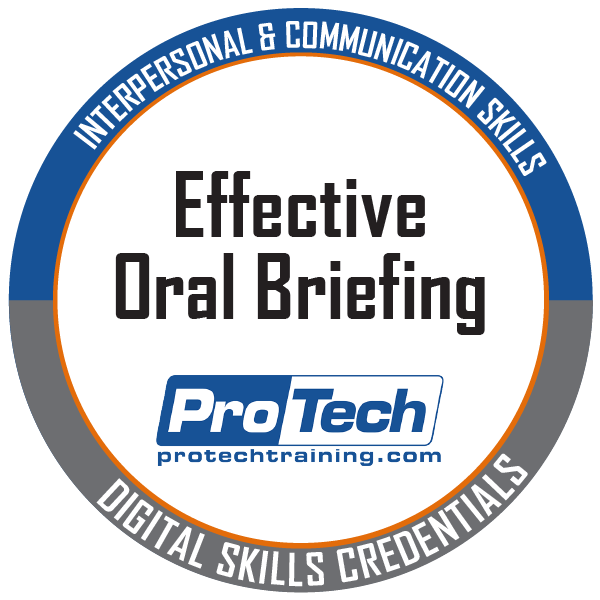 Effective Oral Briefings - Credly
