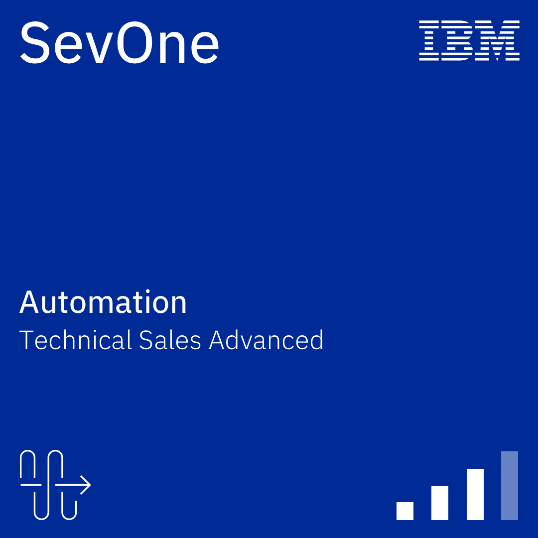 Badge: SevOne Technical Sales Advanced - IBM Training - Global
