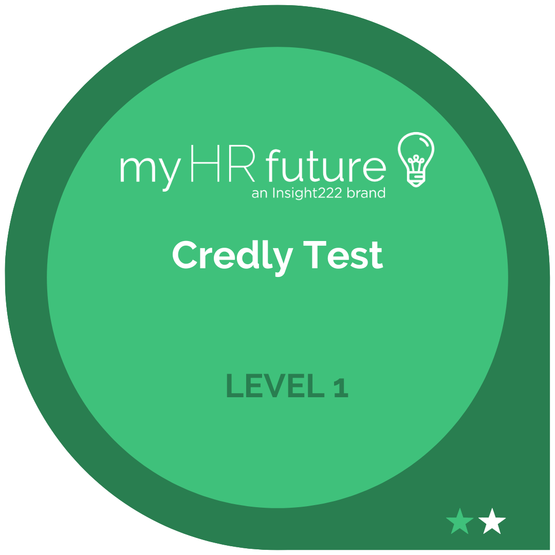 Credly badge test Level 1 - Credly