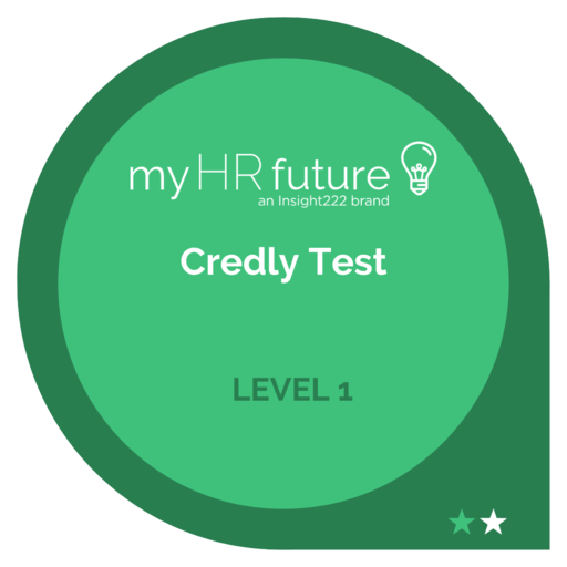 Credly badge test Level 1 - Credly
