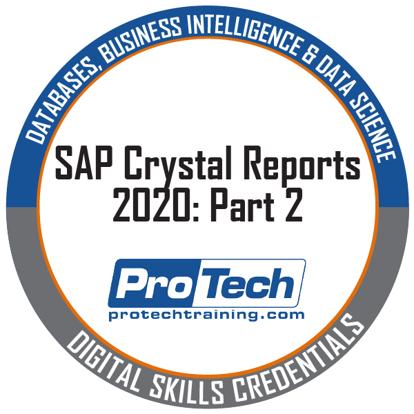 SAP Crystal Reports 2020: Part 2 - Credly