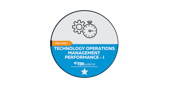 Recruiter Technology Operations Management Performance - I - Credly