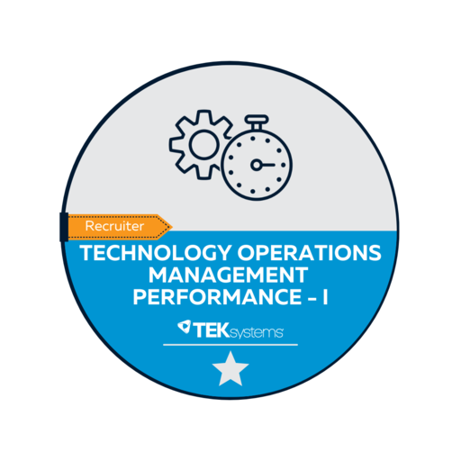 Recruiter Technology Operations Management Performance - I - Credly