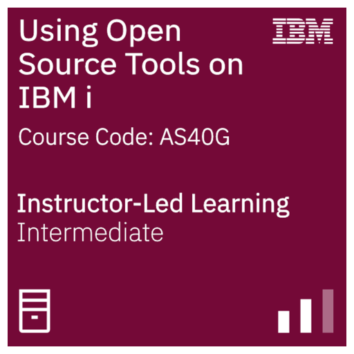 Using Open Source Tools on IBM i - Code: AS40G - Credly Using Open Source Tools on IBM i - Code: AS40G - Credly