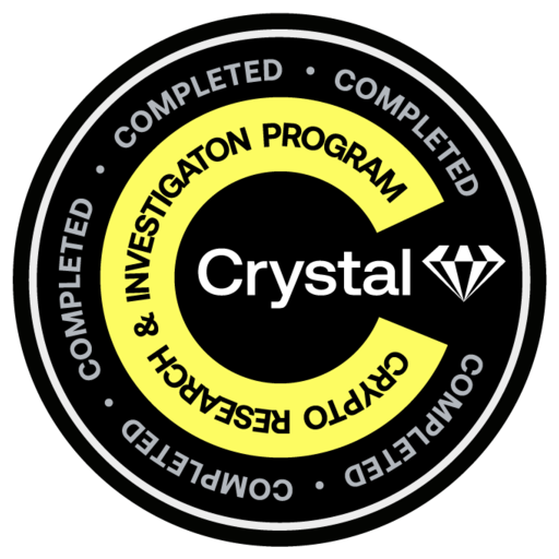 Crystal Certified Crypto Researcher and Investigator - Credly