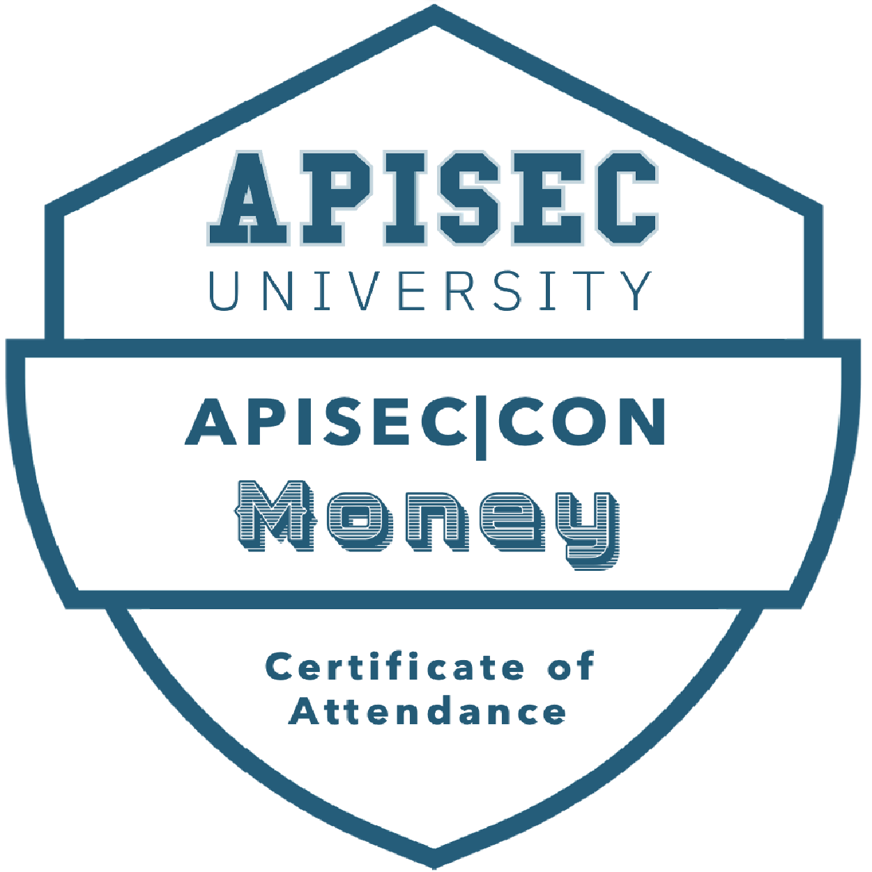 Apisec Con Money Certificate Of Attendance Credly