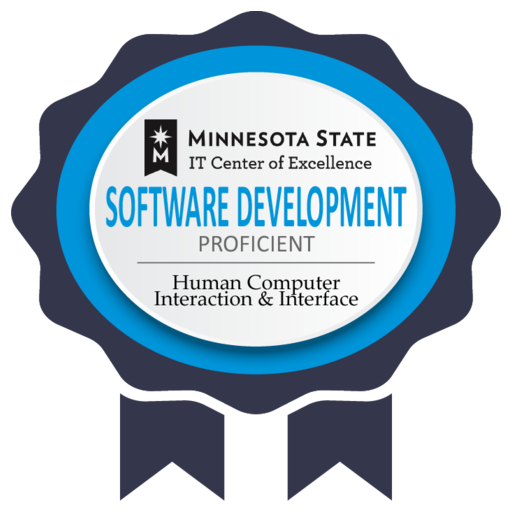 Software Development - Human Computer Interaction and Interface - Credly
